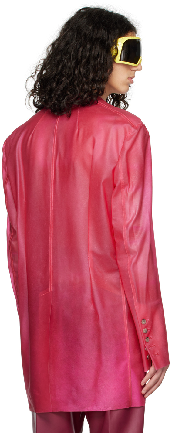 Rick Owens Pink Lido Leather Jacket Rick Owens