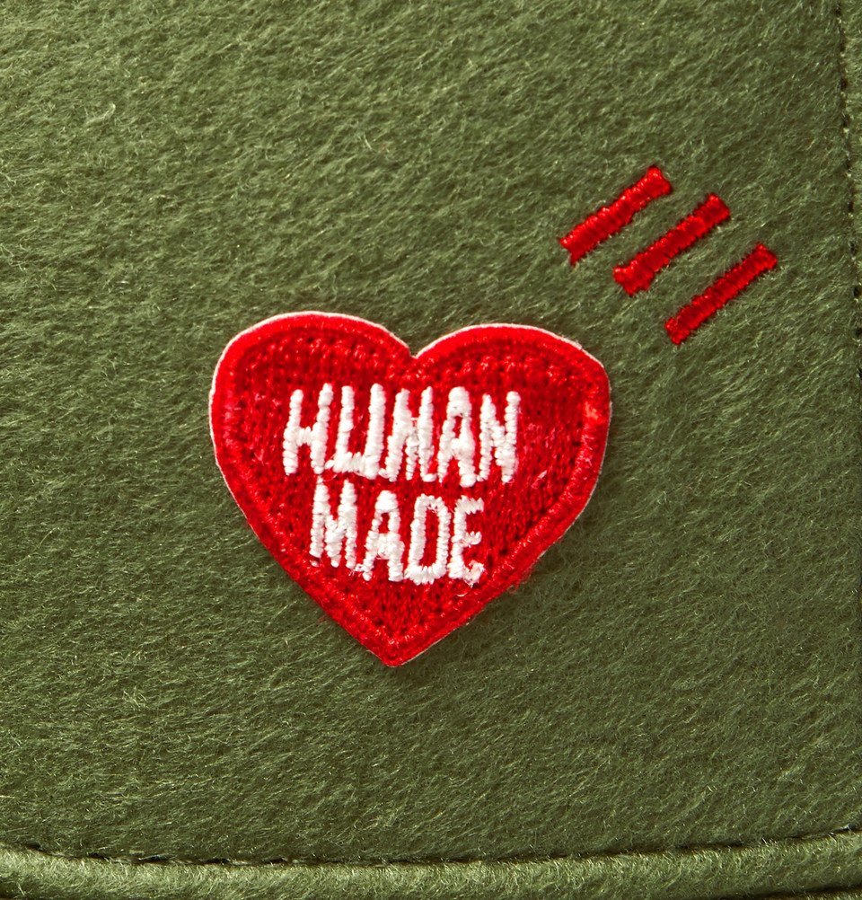 Human Made - Logo-Appliquéd Felt Baseball Cap - Green Human Made