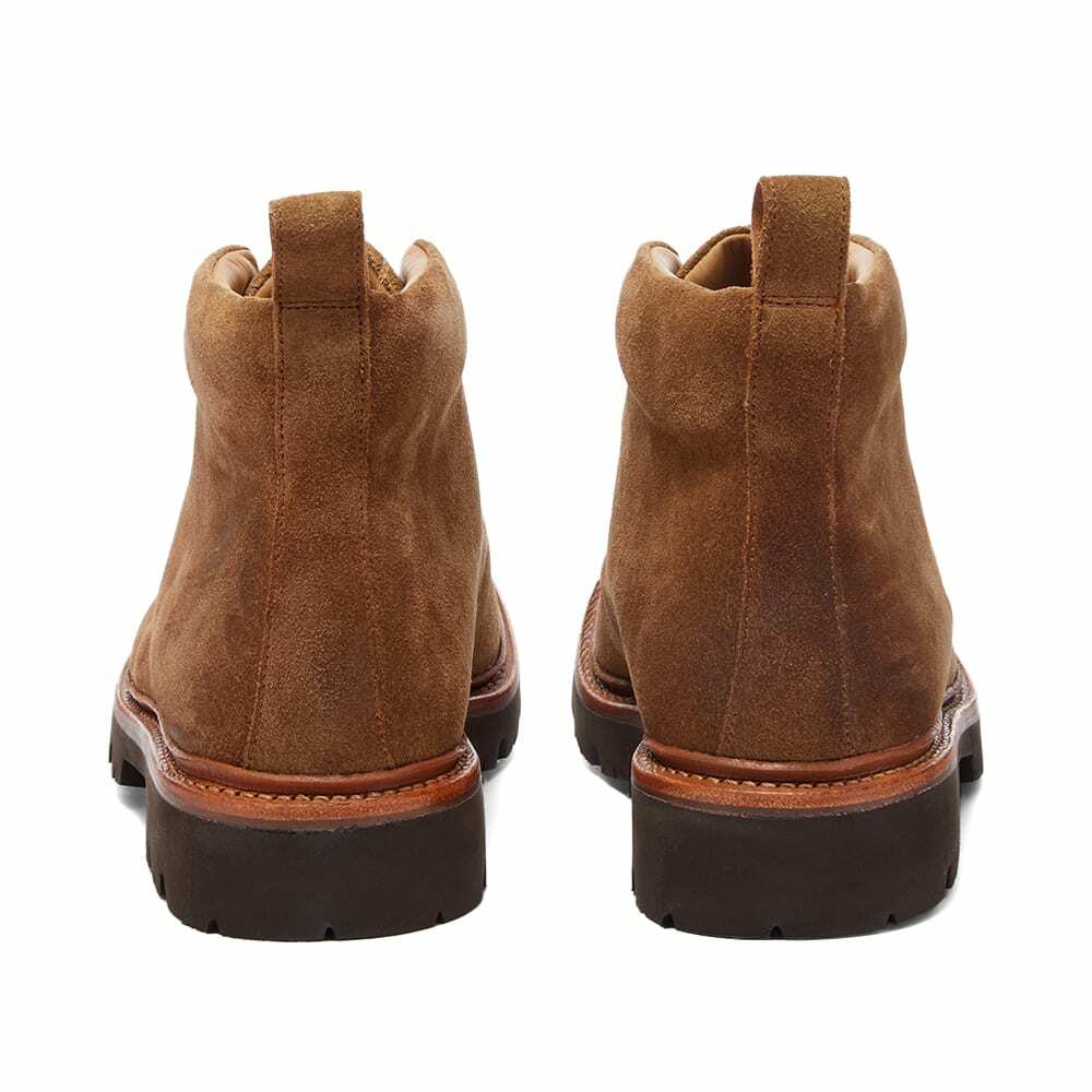 Grenson Men's Bobby Mountain Boot in Snuff Burnishing Brown Suede Grenson