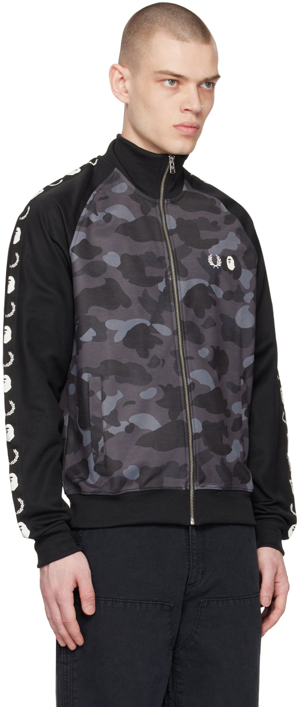 BAPE Black Fred Perry Edition Track Jacket A Bathing Ape