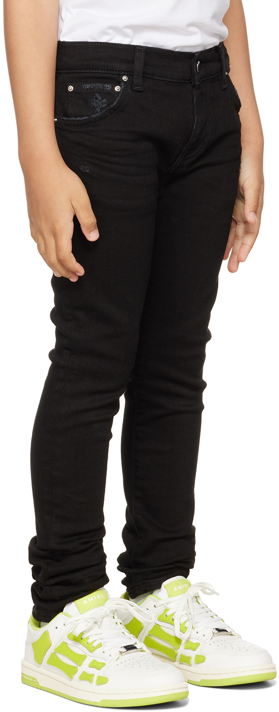 AMIRI Kids Black Stack Jeans Amiri