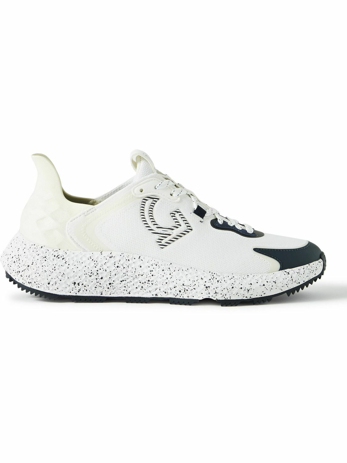 G/FORE - MG4X2 Leather and Suede-Trimmed Mesh Golf Sneakers - White G/FORE