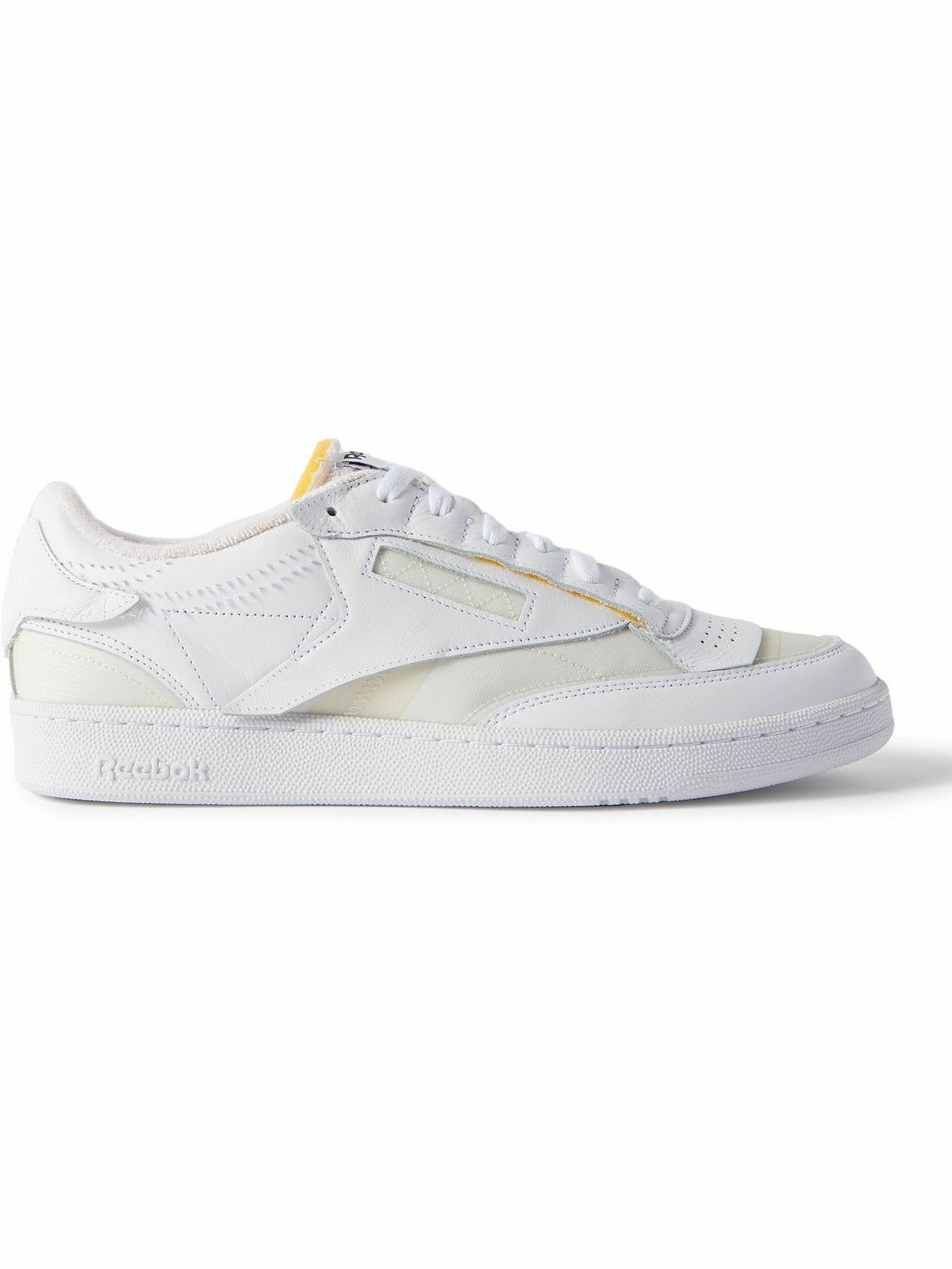 Maison Margiela - Reebok Club C Leather and Mesh Sneakers - White ...