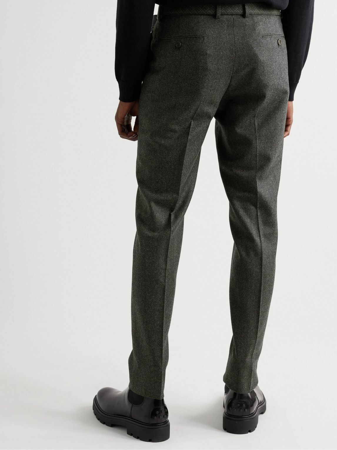 Dunhill - Mayfair Slim-Fit Wool-Flannel Trousers - Gray Dunhill