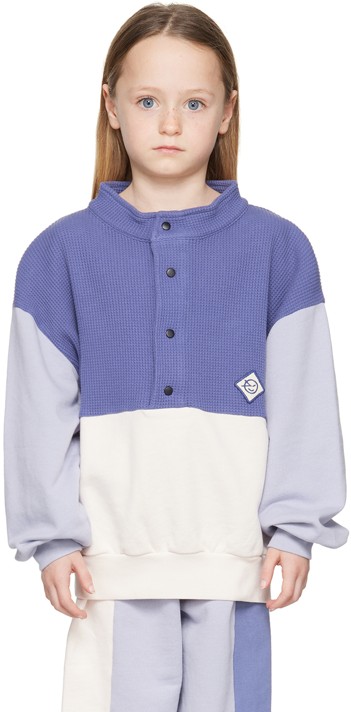Wynken Kids Blue & Off-White Enji Sweater Wynken