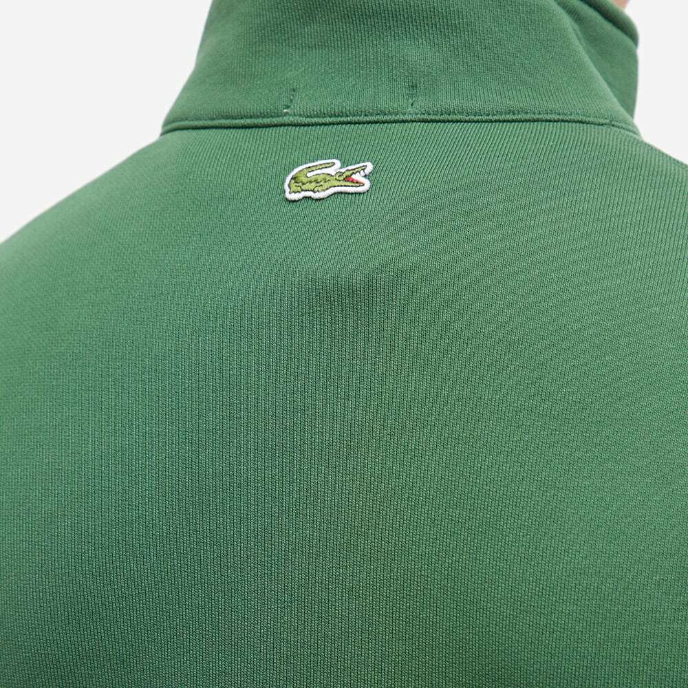 Lacoste Men's Robert Georges Core Half Zip Sweat in Green Lacoste