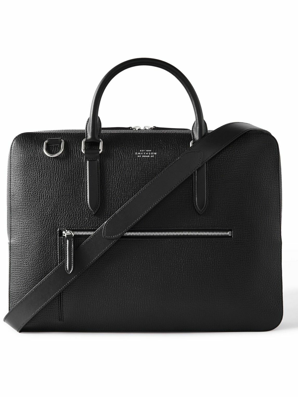 Smythson - Cross-Grain Leather Briefcase Smythson