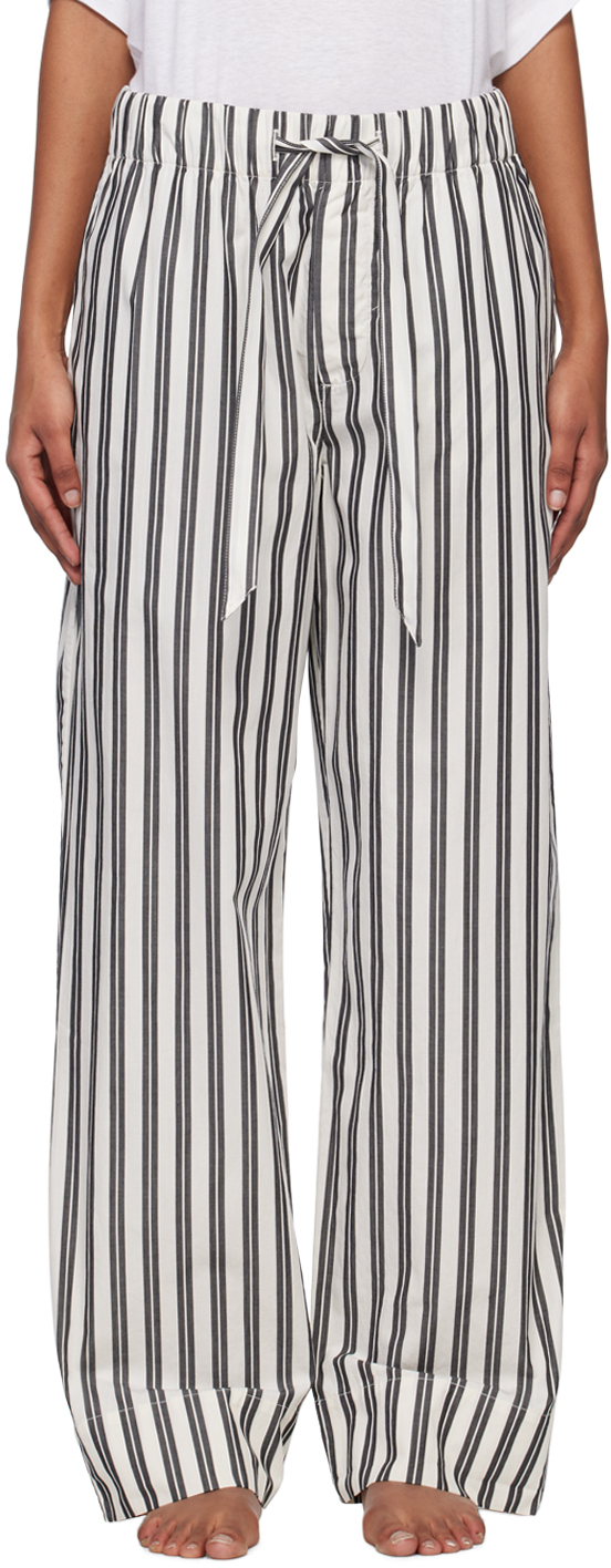 Tekla White & Black Relaxed-Fit Pyjama Pants Tekla Fabrics