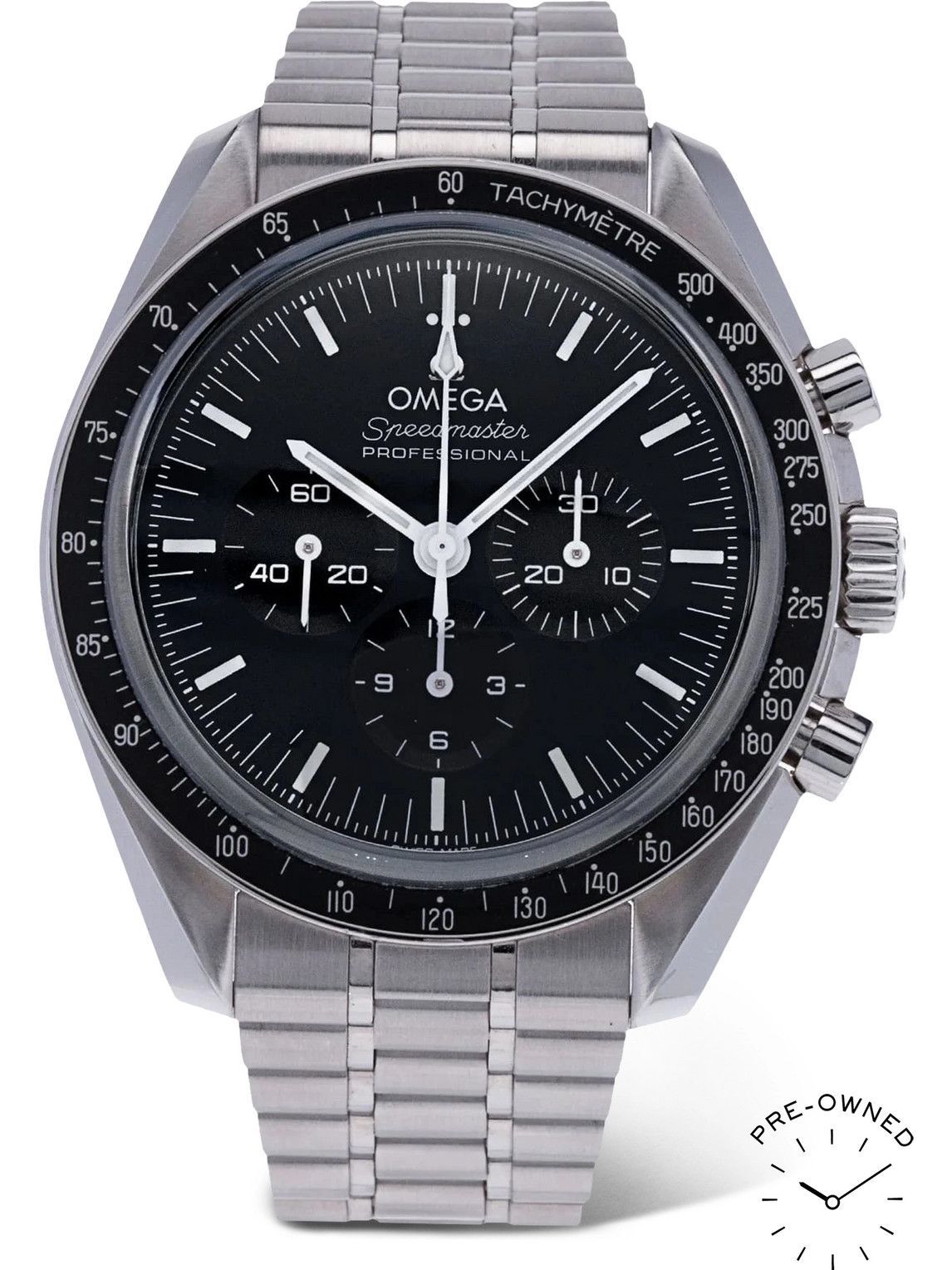 OMEGA - Pre-Owned 2021 Speedmaster Moonwatch Hand-Wound 42mm Stainless ...