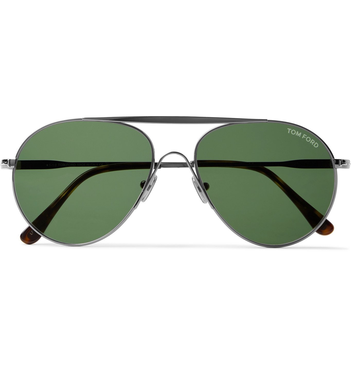 TOM FORD - Aviator-Style Ruthenium Sunglasses - Silver TOM FORD
