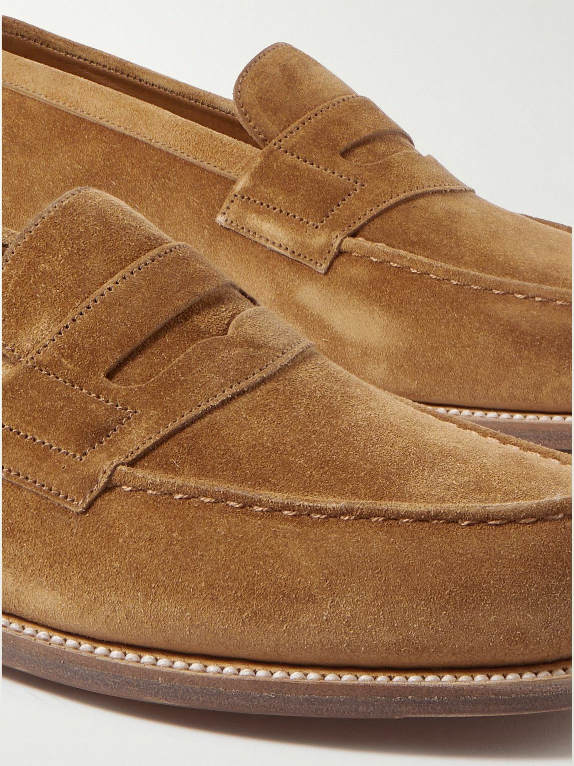 J.M. Weston - 180 Moccasin Suede Loafers - Brown J.M. Weston