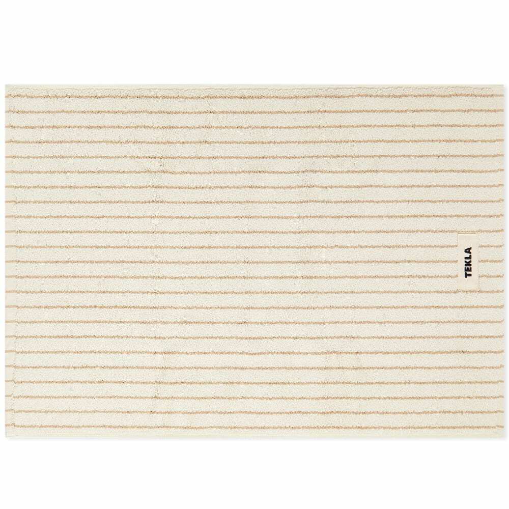 Tekla Fabrics Organic Terry Bath Mat in Sienna Stripes Tekla Fabrics