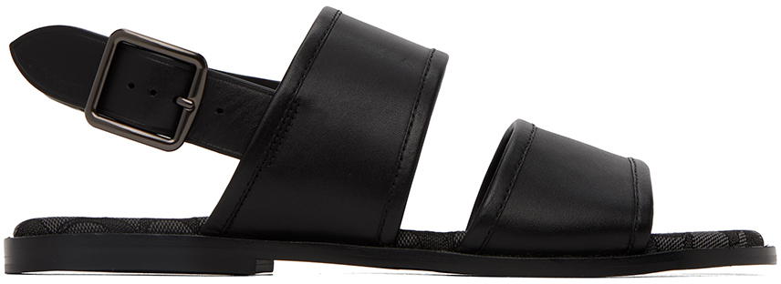 Coach 1941 Black Two Strap Sandals Coach 1941