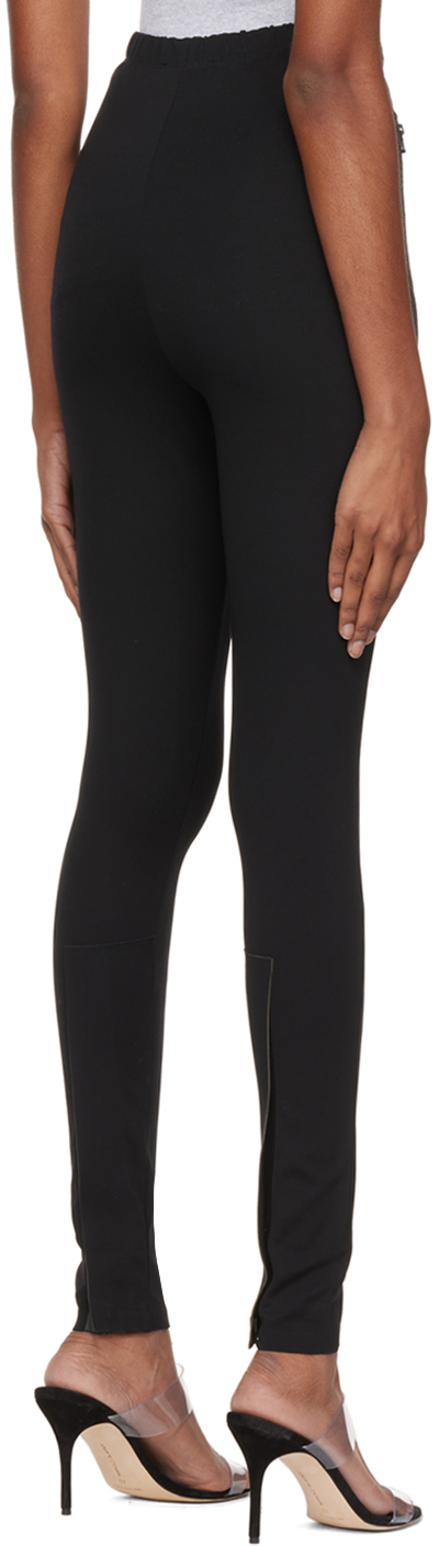 WARDROBE.NYC Black Back Zip Leggings WARDROBE.NYC