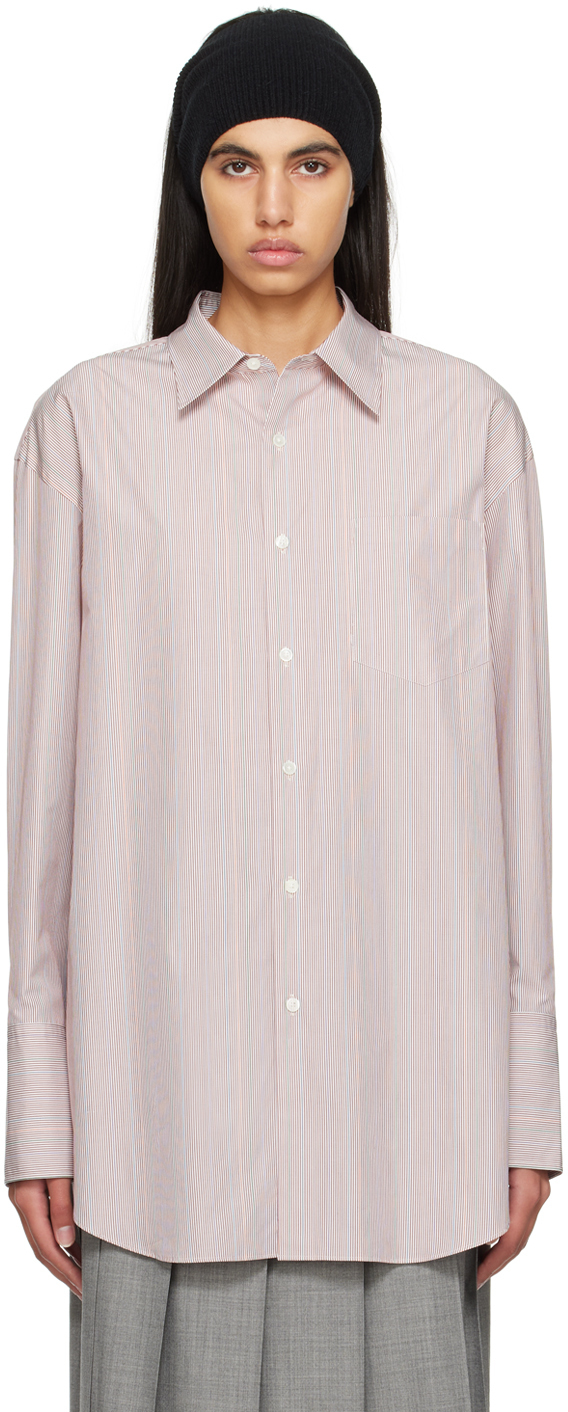 AURALEE Red Stripe Shirt Auralee
