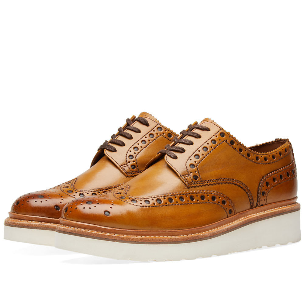 Grenson Archie V Brogue Brown Grenson