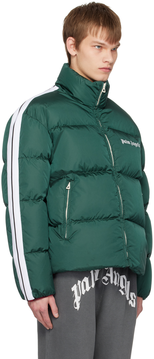 Palm Angels Green Classic Track Down Jacket Palm Angels