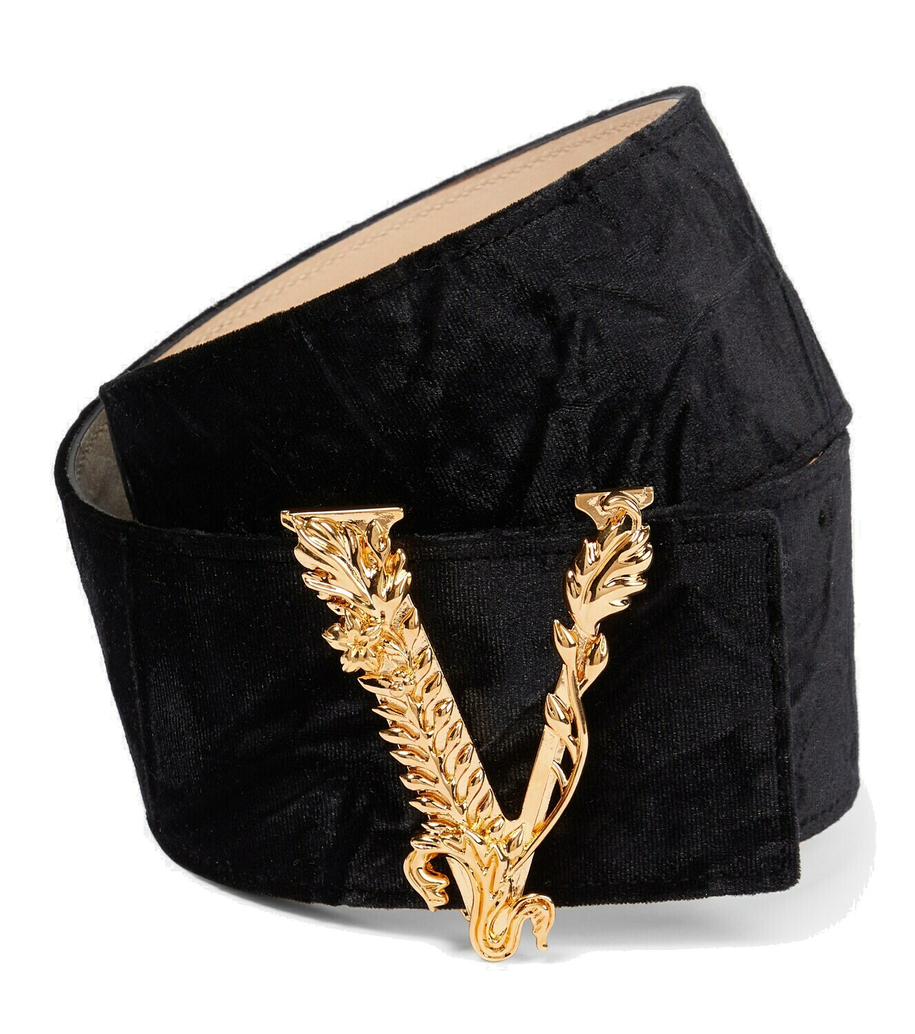 Versace - Virtus velvet belt Versace