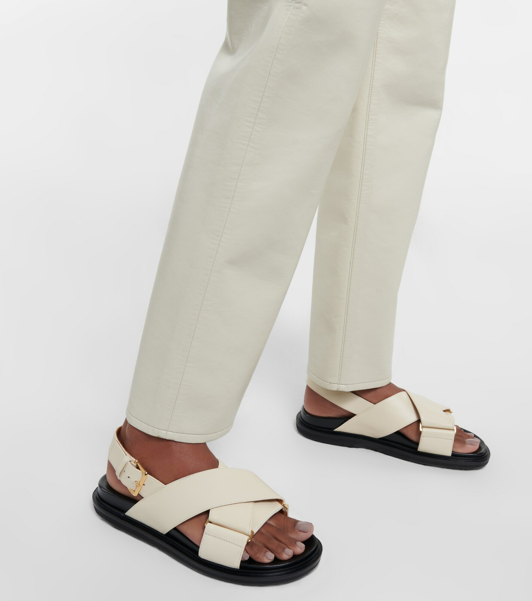Marni - Fussbett leather sandals Marni