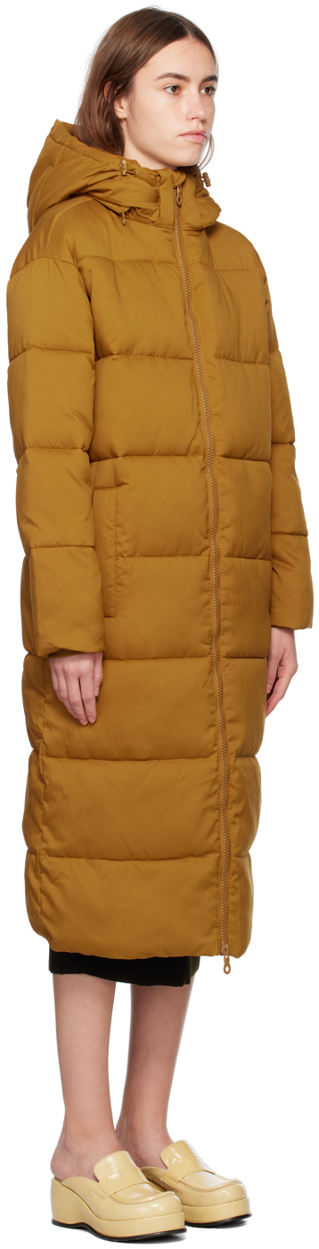 Girlfriend Collective Tan Detachable Hood Puffer Coat Girlfriend Collective