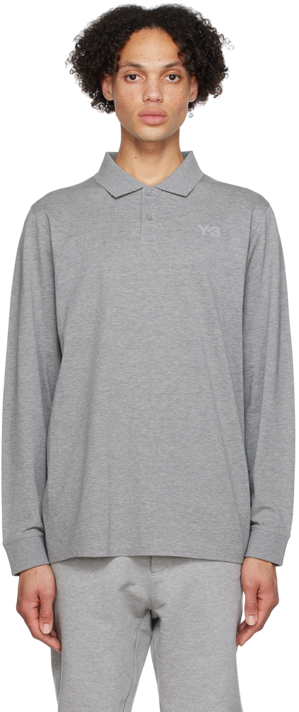 Y-3 Gray Classic Polo Y-3