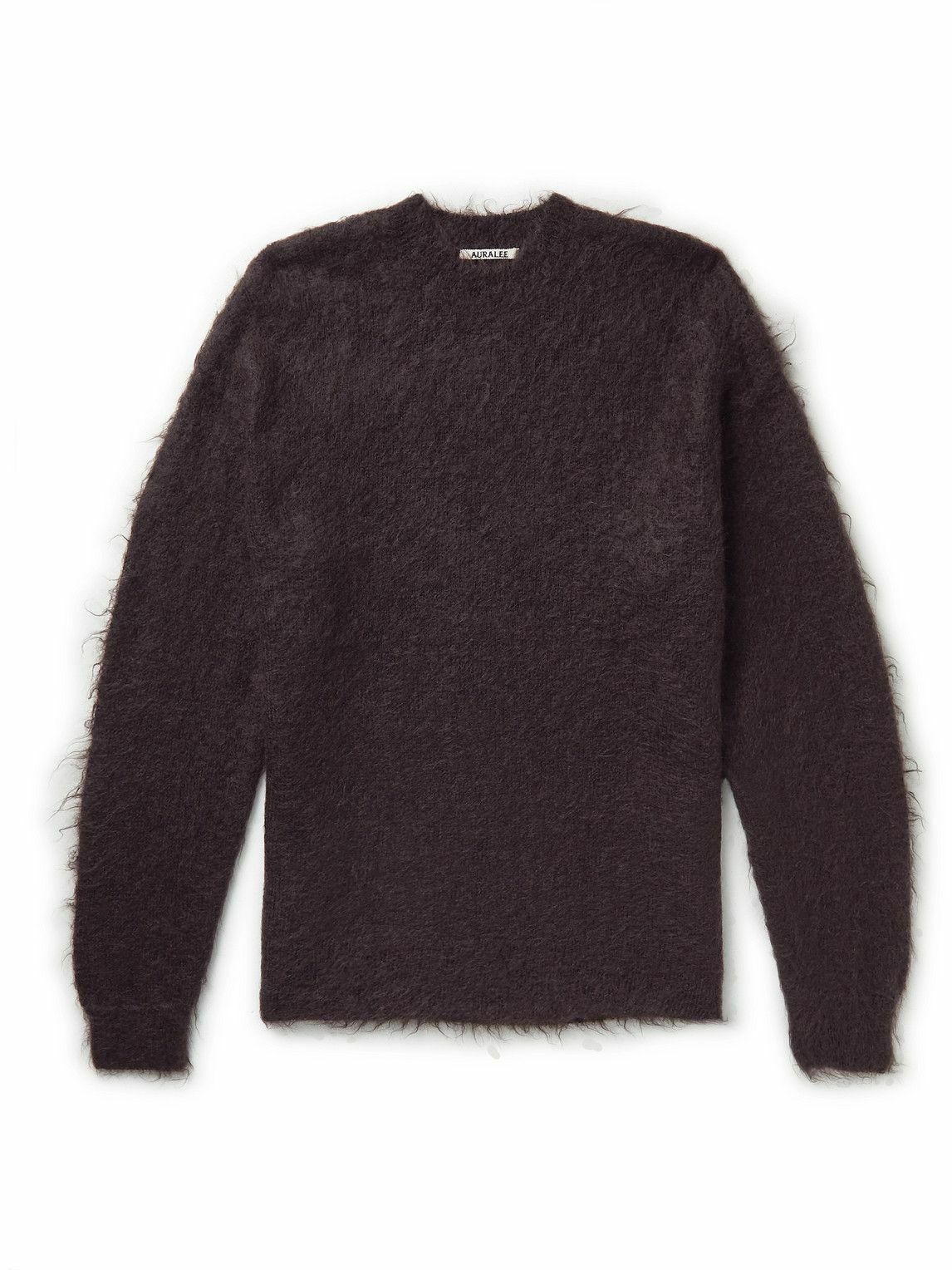 Auralee - Brushed Mohair and Wool-Blend Sweater - Brown Auralee