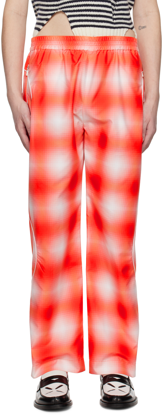 Charles Jeffrey Loverboy Red Check Trousers Charles Jeffrey Loverboy