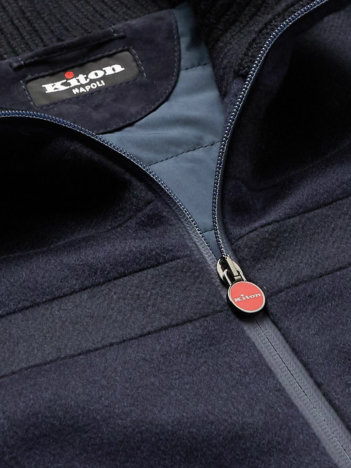 Kiton - Cashmere Bomber Jacket - Blue Kiton