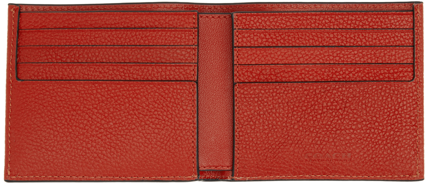 Coach 1941 Red Refined Double Billfold Wallet Coach 1941