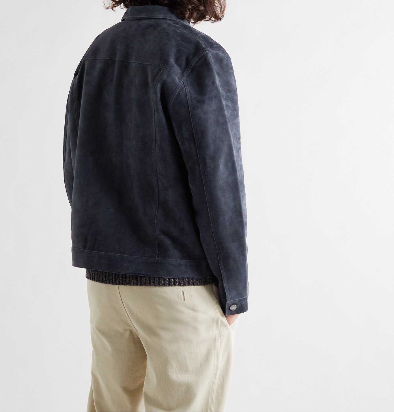 Nudie Jeans - Dante Nubuck Jacket - Blue Nudie Jeans Co