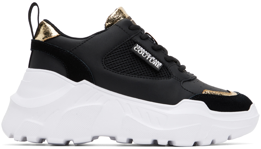 Versace Jeans Couture Black Speedtrack Sneakers Versace