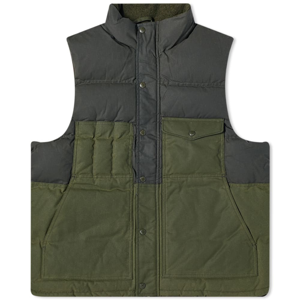 Filson Men's Down Cruiser Vest in Otter Green Filson