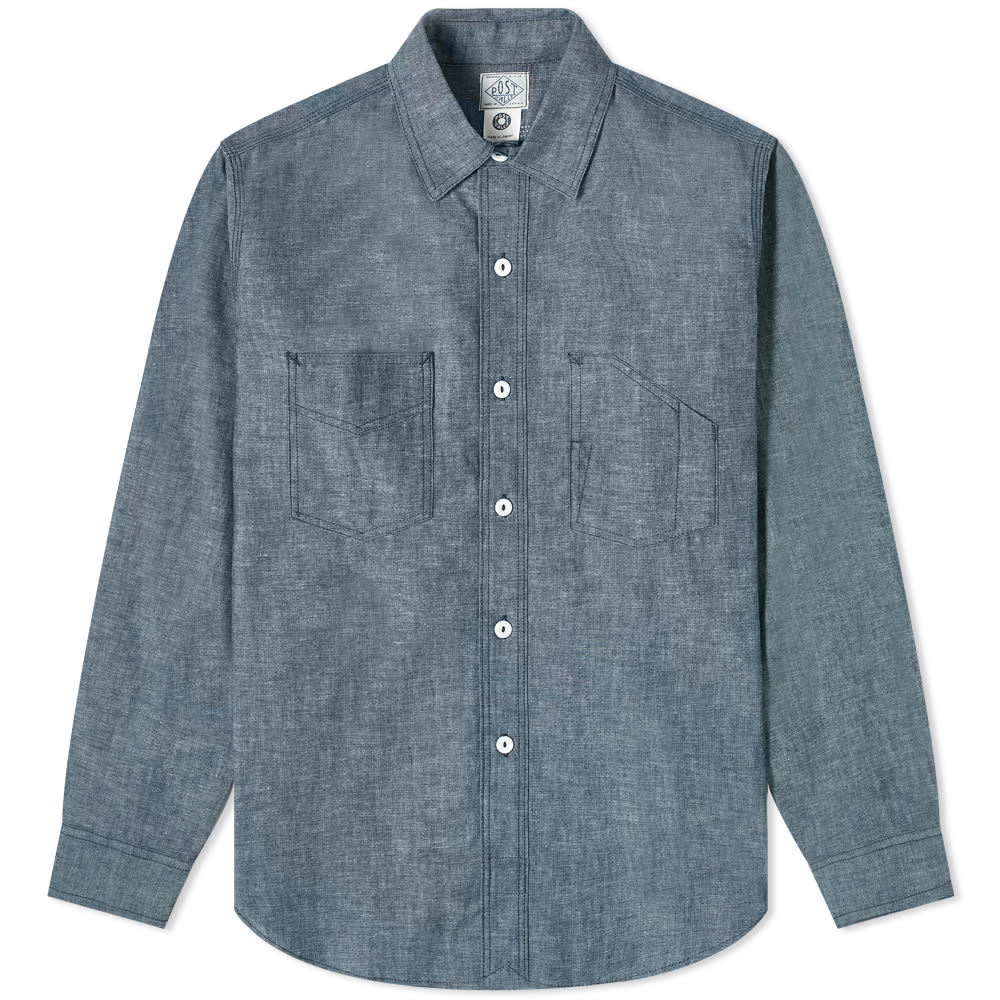 Post Overalls Chambray Shirt Post Overalls