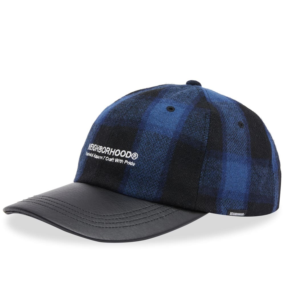 Neighborhood Men's Buffalo Check Dad Cap in Blue Neighborhood