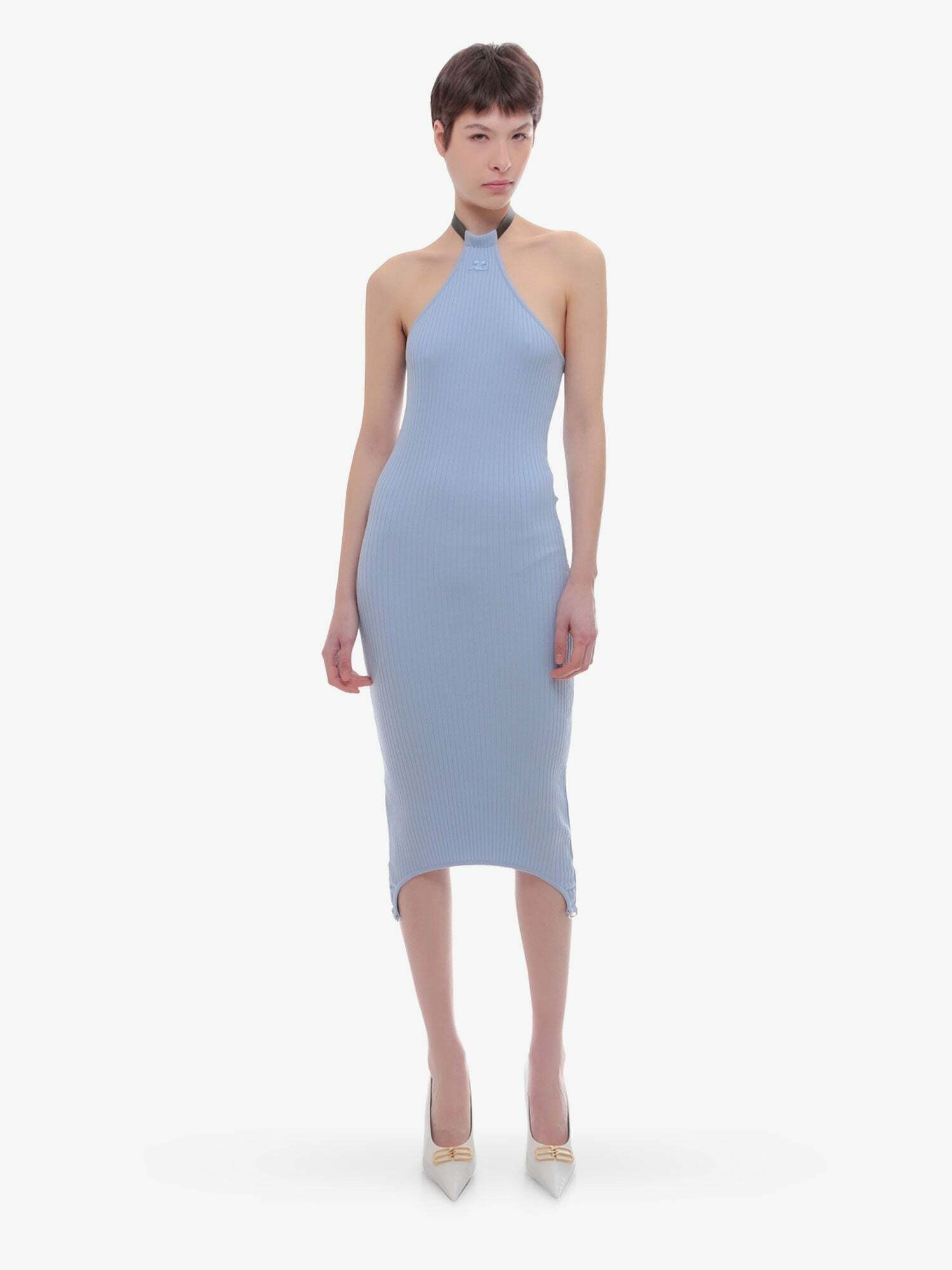 Courreges Dress Blue Womens Courreges