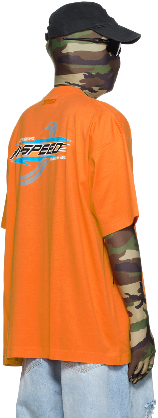 VETEMENTS Orange Hi-Speed T-Shirt Vetements