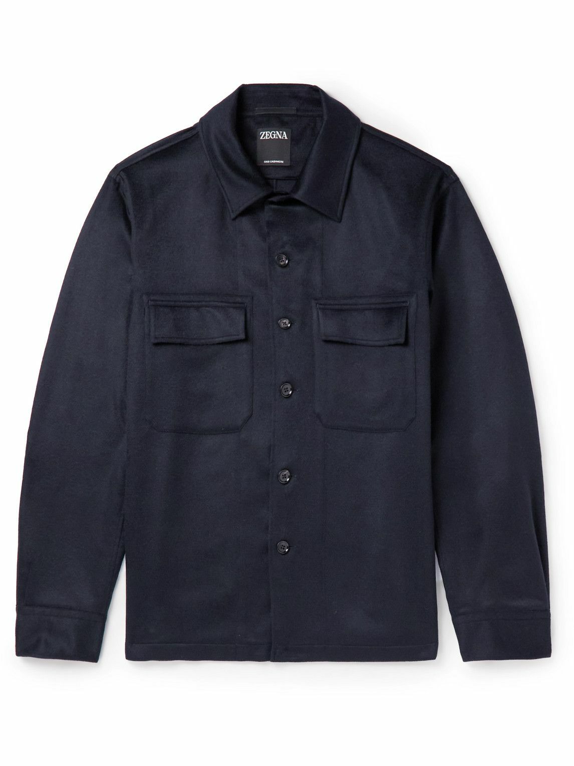 Zegna - Cashmere Overshirt - Blue Zegna