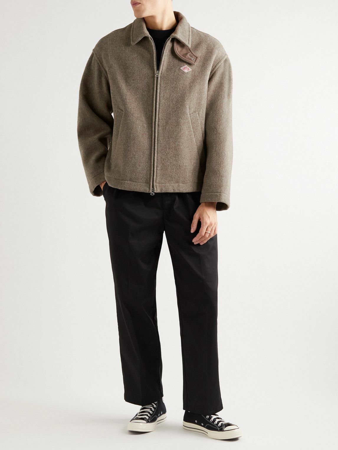 Danton - Logo-Appliquéd Wool-Blend Jacket - Gray Danton