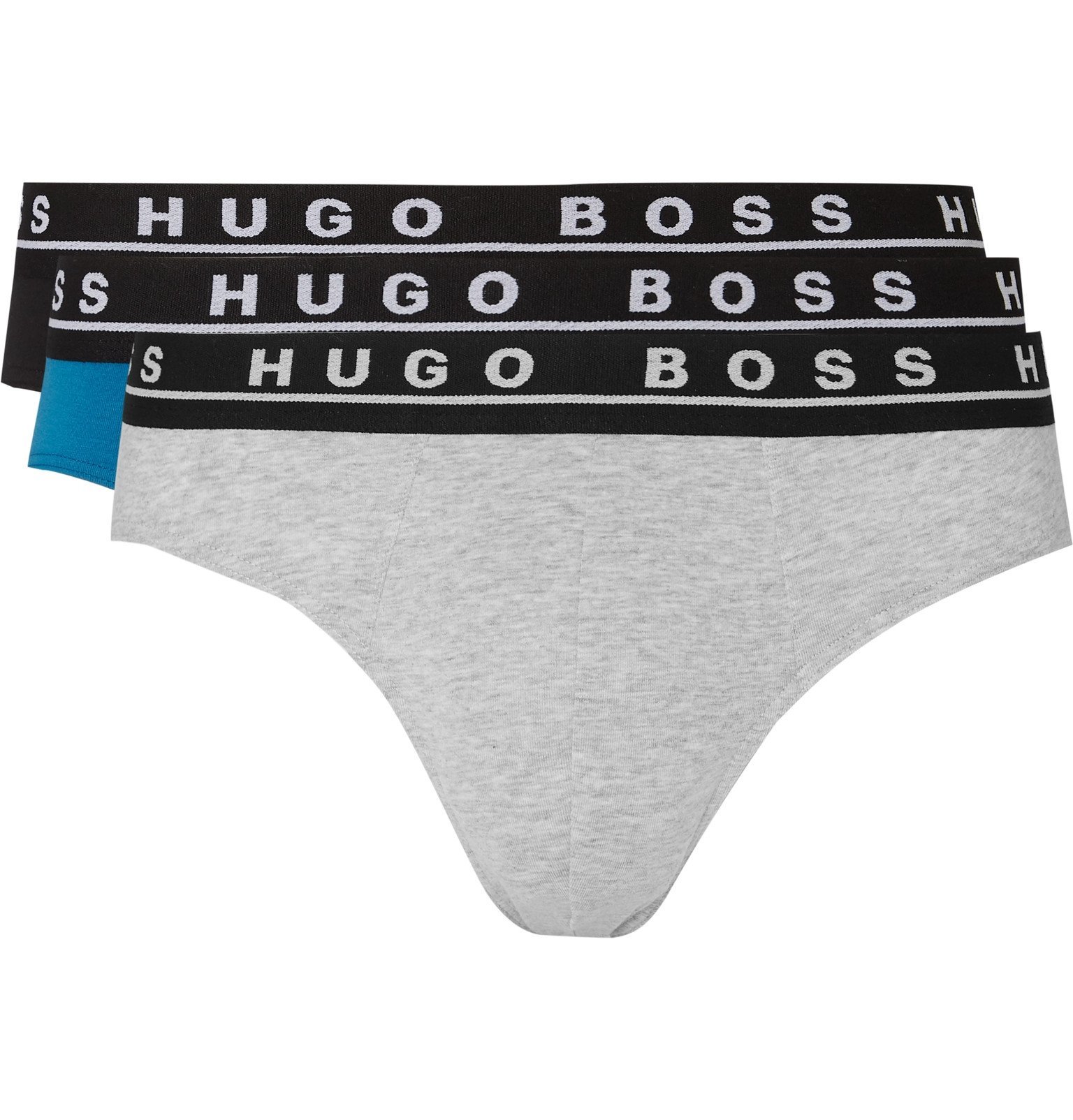 Hugo Boss - Three-Pack Stretch-Cotton Briefs - Multi Hugo Boss