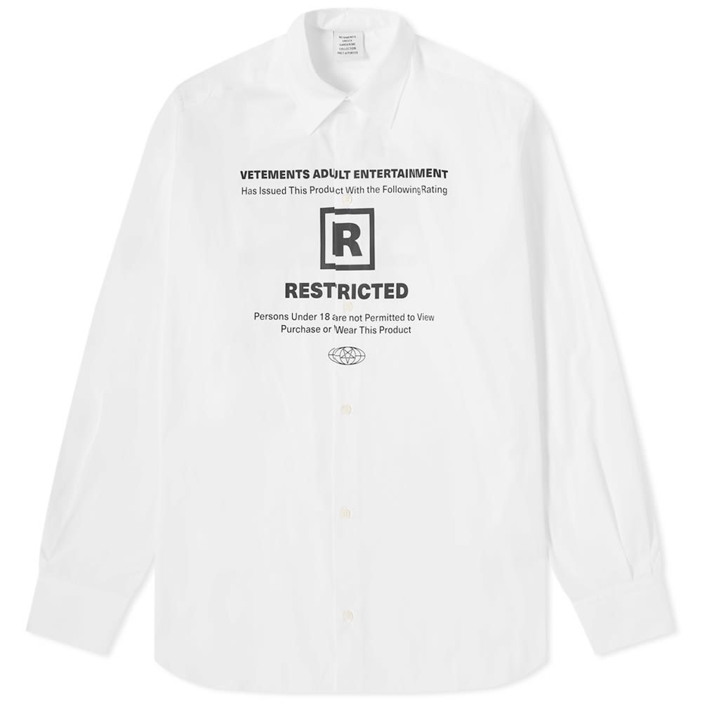 VETEMENTS 18+ Restricted Shirt Vetements