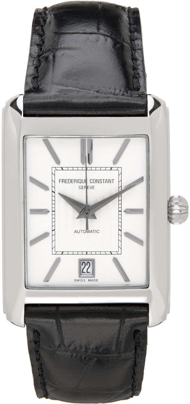 Frédérique Constant Black & Silver Classic Carrée Automatic Watch ...