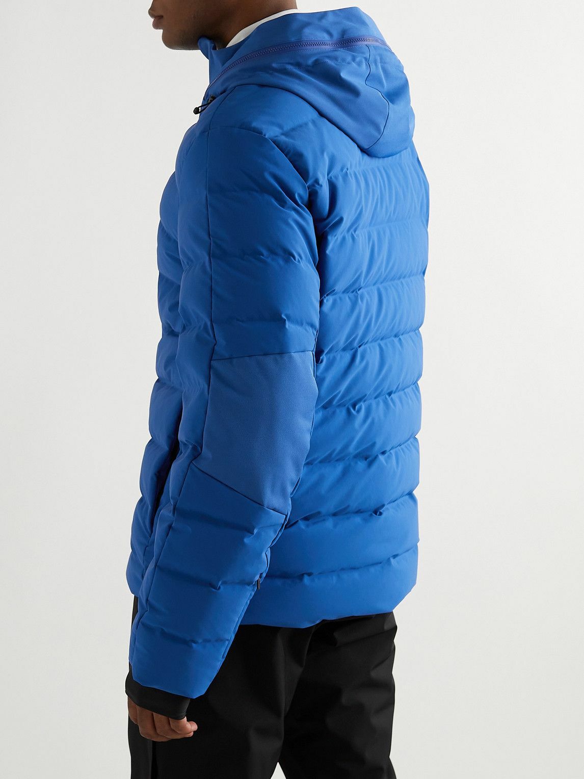 Colmar - Logo-Print Quilted Hooded Down Ski Jacket - Blue Colmar