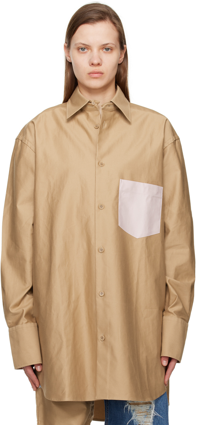 JW Anderson Beige Oversized Shirt JW Anderson
