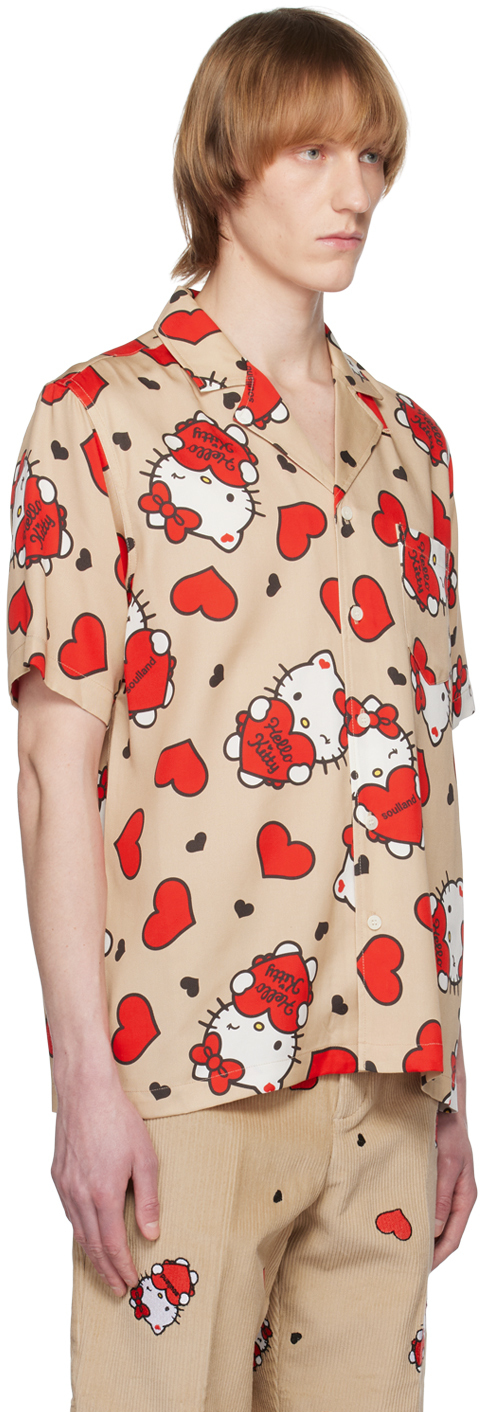 Soulland Beige Hello Kitty Edition Orson Shirt Soulland