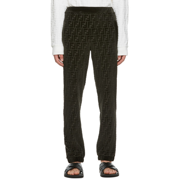 Fendi Green Forever Fendi Embossed Lounge Pants Fendi