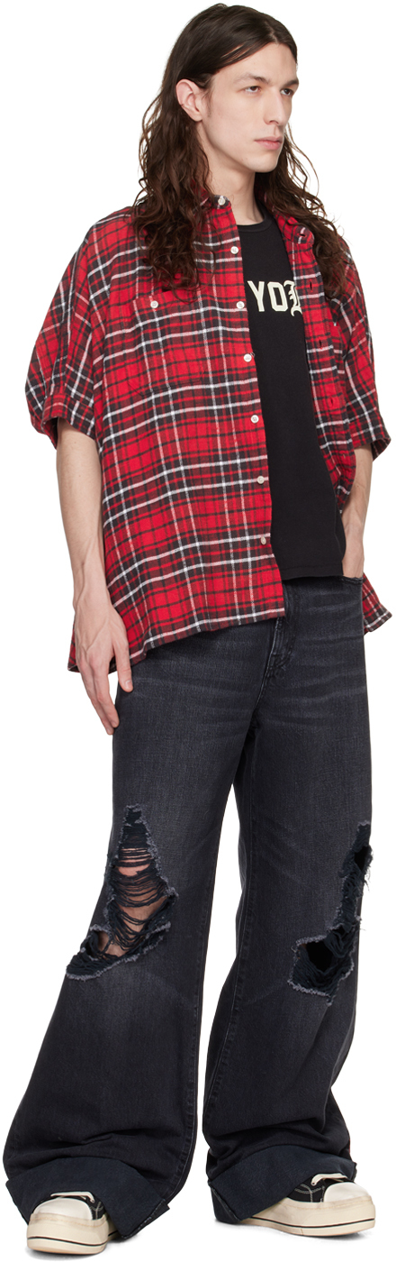 R13 Red Oversized Shirt R13