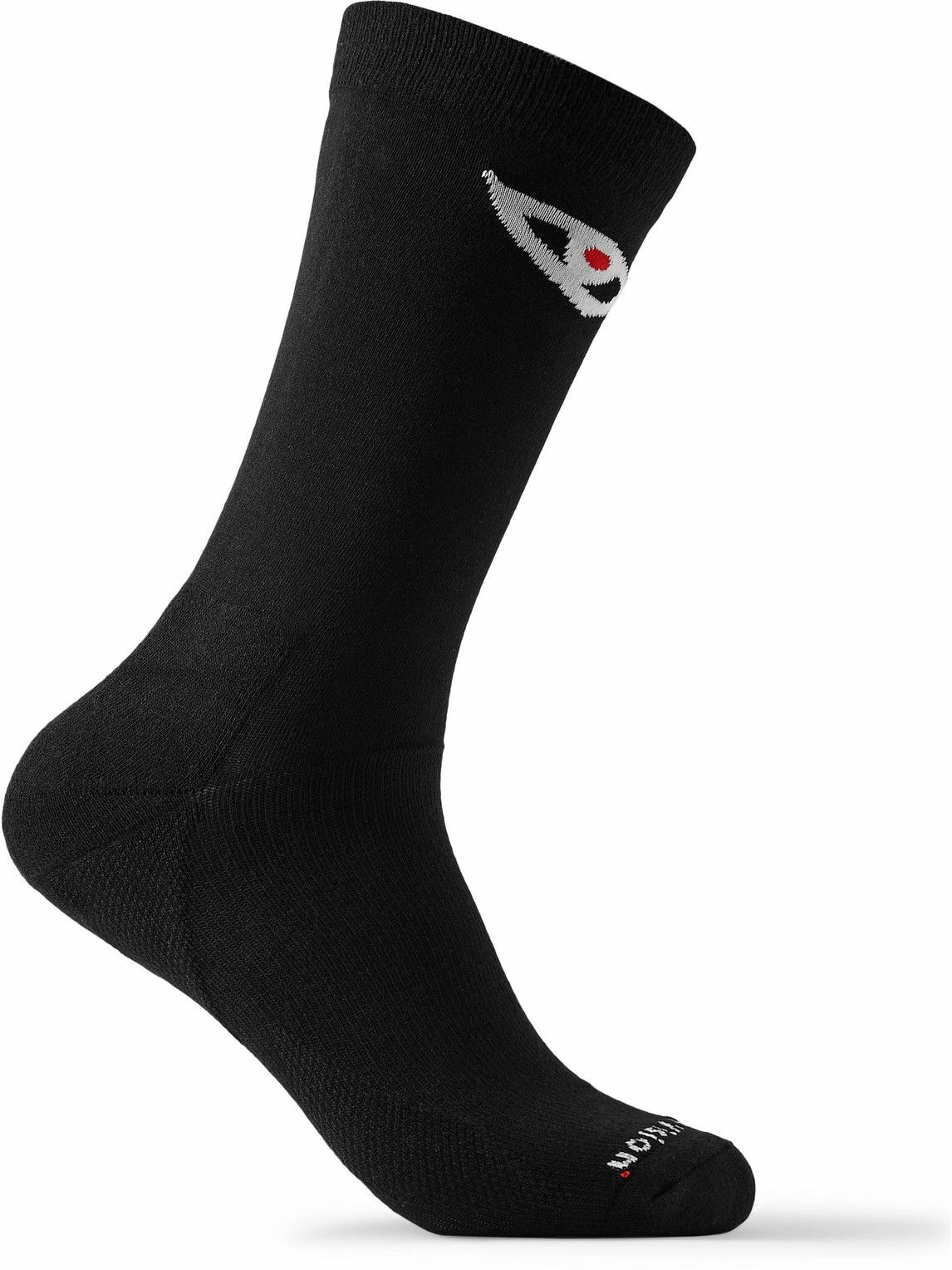 DISTRICT VISION - Yoshi Intarsia Cotton-Blend Socks - Black District Vision