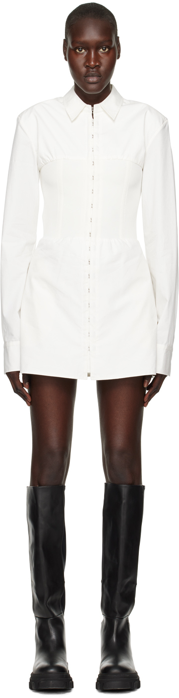 Dion Lee White Hook Tube Shirt Dress Dion Lee
