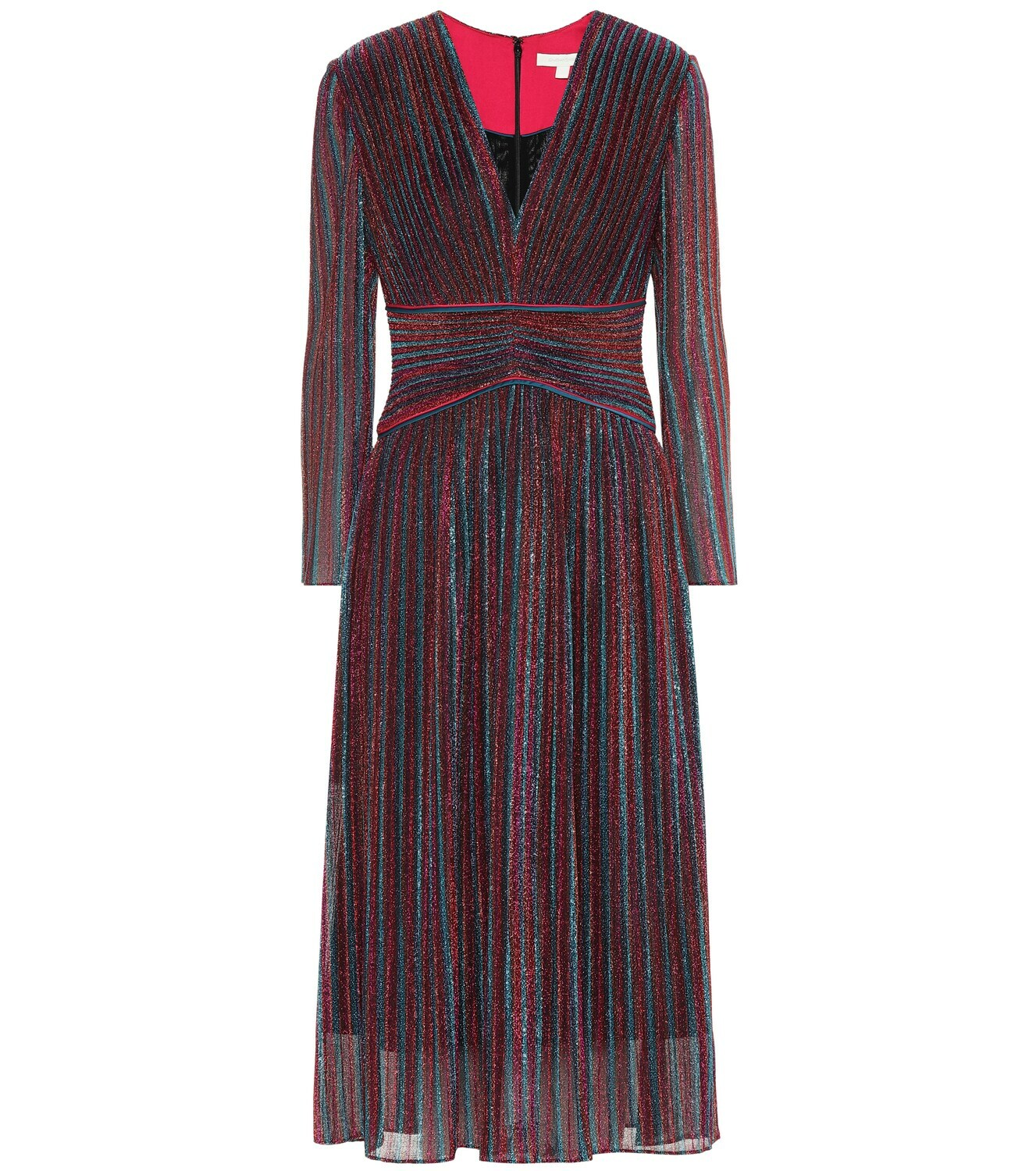 Simkhai - Metallic striped midi dress Simkhai