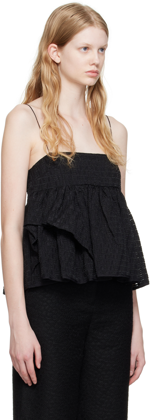 Cecilie Bahnsen Black Debora Top Cecilie Bahnsen